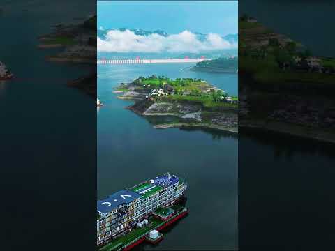 Picturesque scenery after rain falls in Zigui