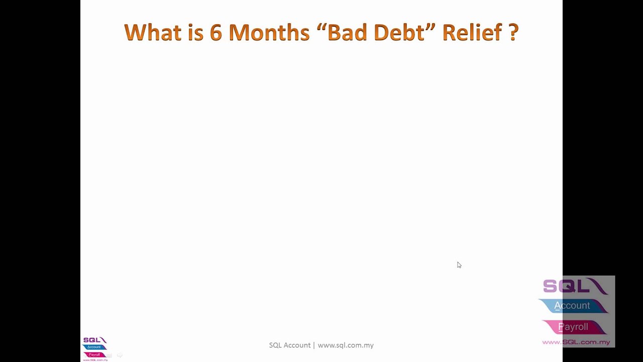 GST 15 - Bad Debt