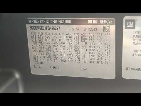 How to find paint code on 2015 Chevy Silverado 1500.