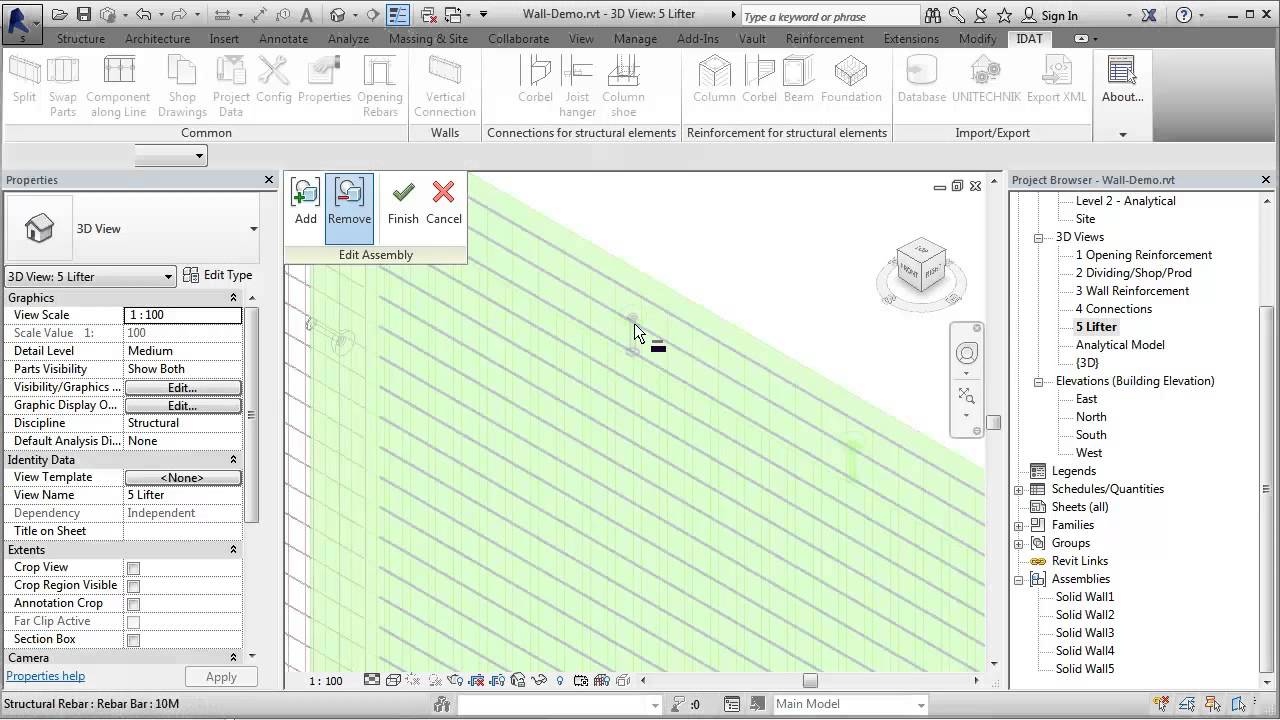 Revit Precast Tools - Solid Wall - Tutorial 7 - Assembly