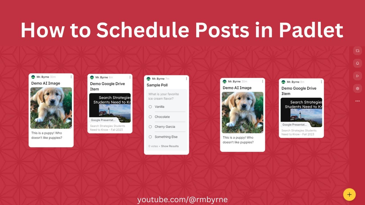 How to Schedule Discussion Prompts in Padlet