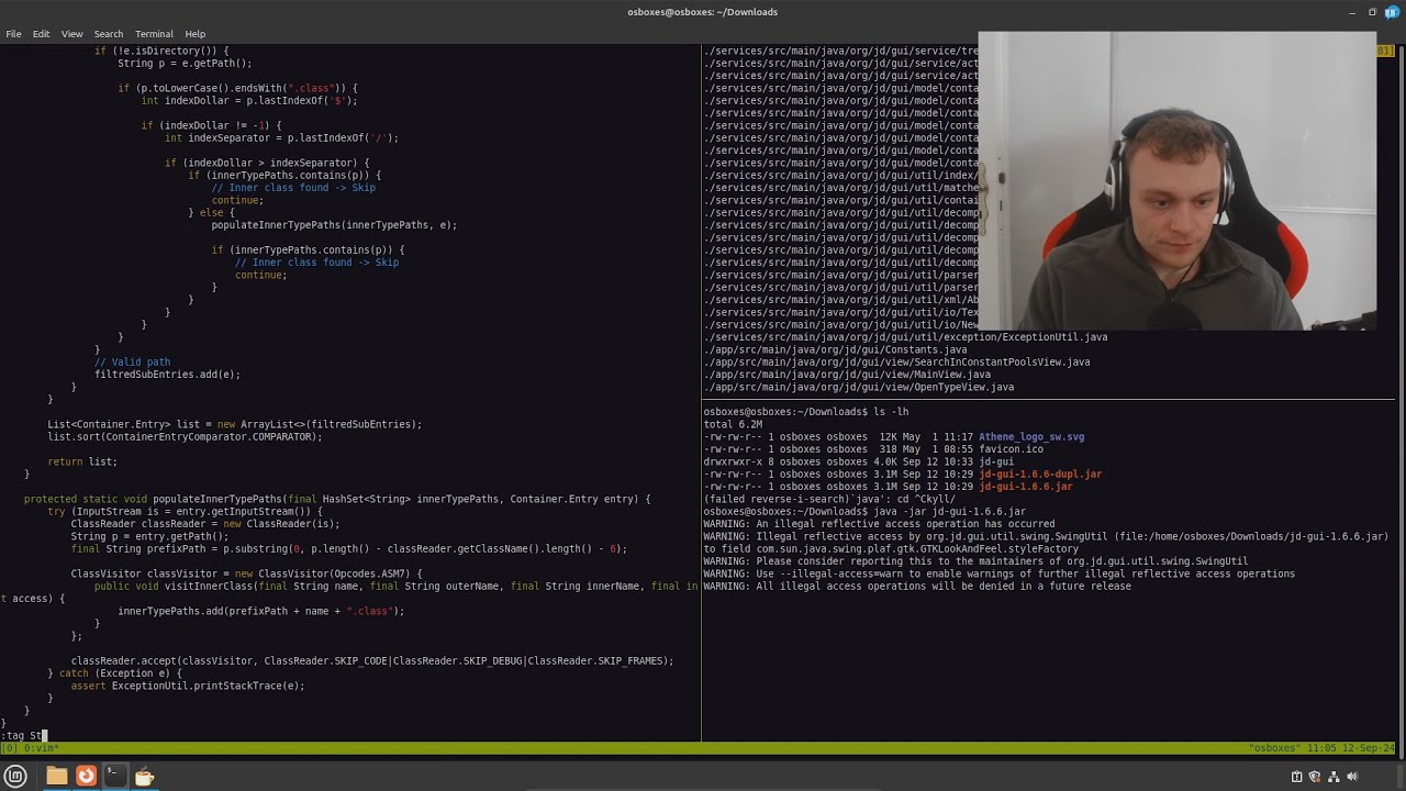 Review and decompile JD-GUI sources (JVM, Bytecode decompiler, ASM bytecode analysis framework)