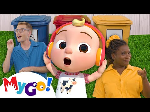 Clean Up Trash ♻️ + MORE! | Baby Sign with Cocomelon | Learn ASL | MyGo! Sign Language
