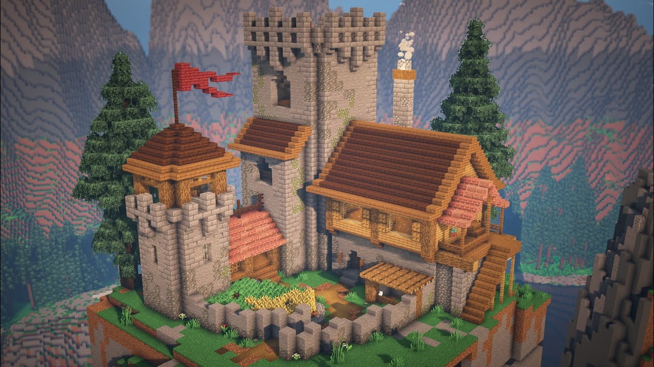 Minecraft: How To Build A Survival Castle Tutorial - Minecraft Builders