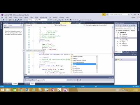CIS151 Animal Class Extended Part 1