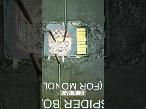MicroSD data recovery using a digital microscope & PC3000 Spider Board