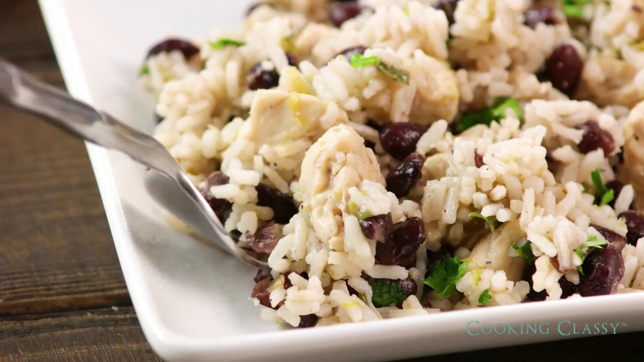 One Pan Cilantro-Lime Chicken and Rice with Black Beans