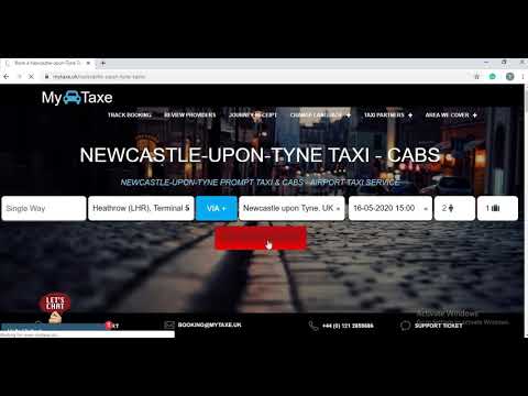 how to book a cheap taxi from heathrow to New castle upon tyne?