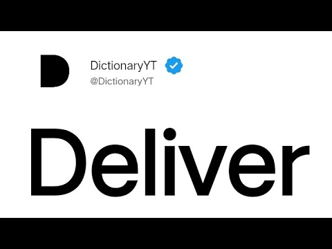 Deliver Meaning in English
