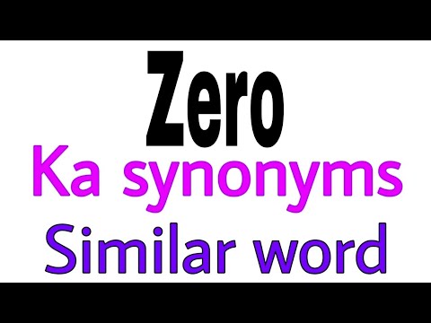 Synonyms of Zero | Zero ka synonyms | similar word of Zero | synonym of Zero