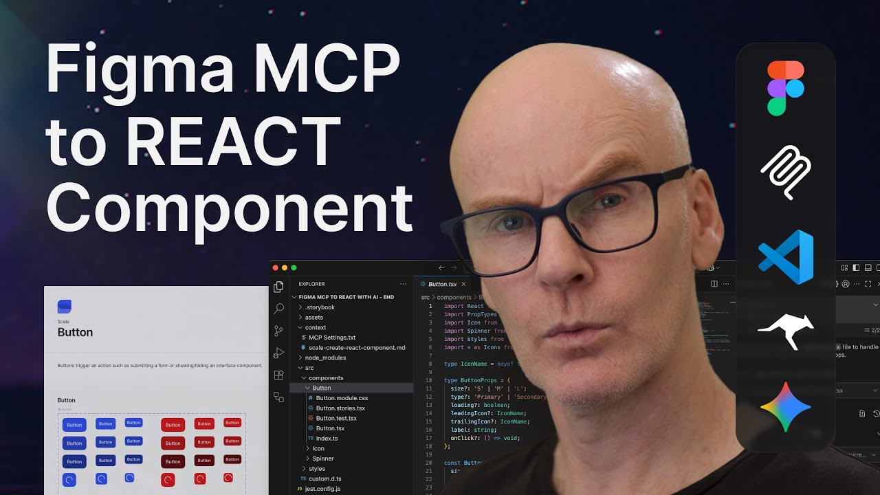 Figma MCP to REACT Component: Visual Studio Code, Roo Code, Google Gemini AI