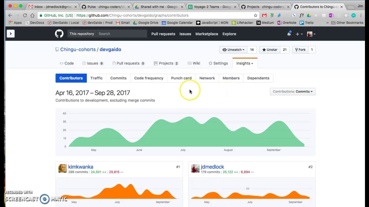 Chingu PMs - Using GitHub Repo Insights