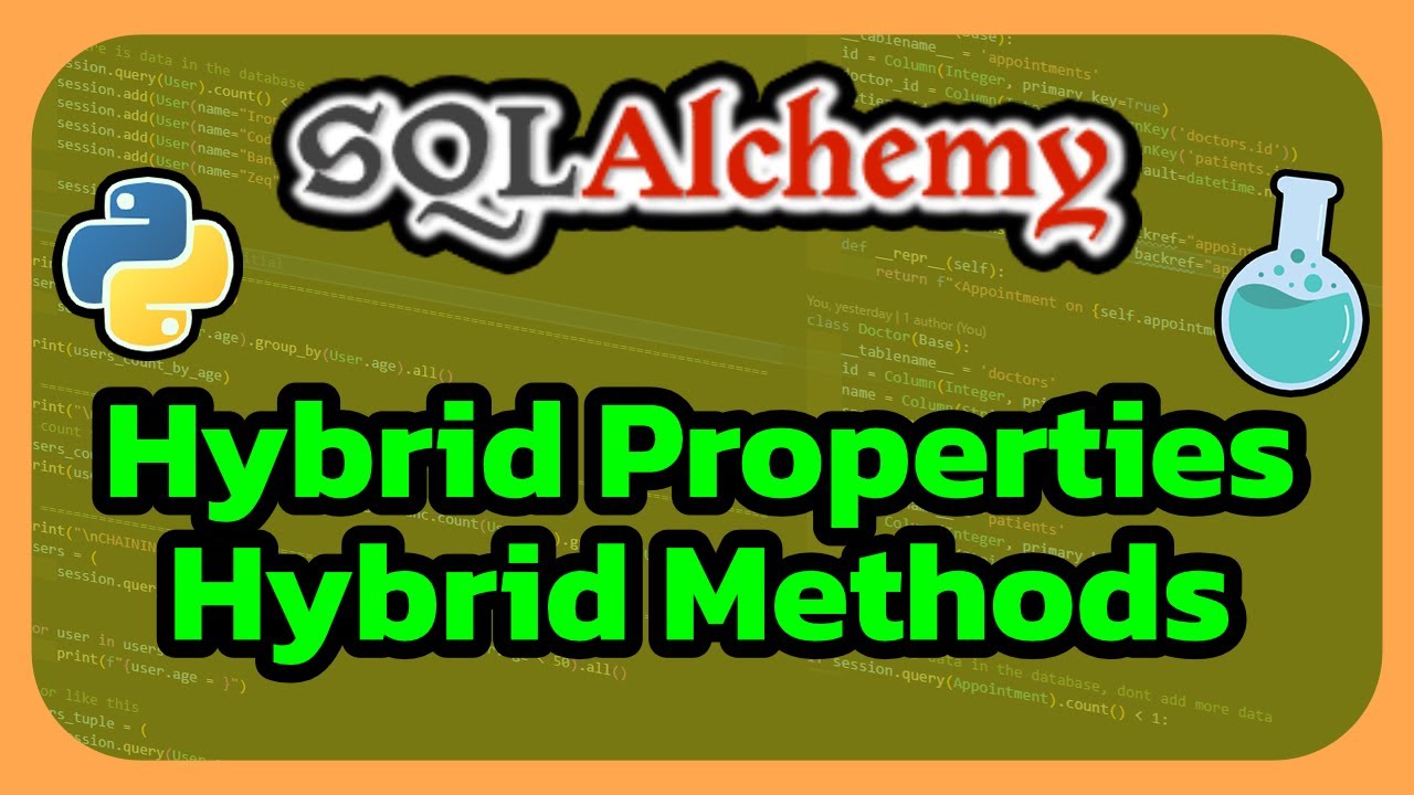 Python SQLAlchemy ORM - Hybrid Properties and Methods