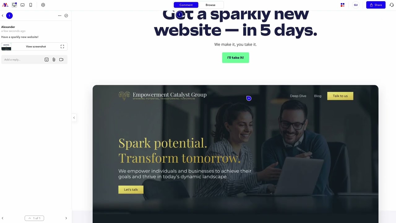 How to request changes to your Layerly website
