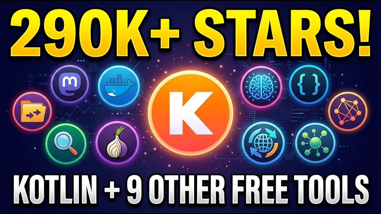 Kotlin Language + Docker Alternative: 10 Trending Repos (290K Stars) 🤯 #opensource