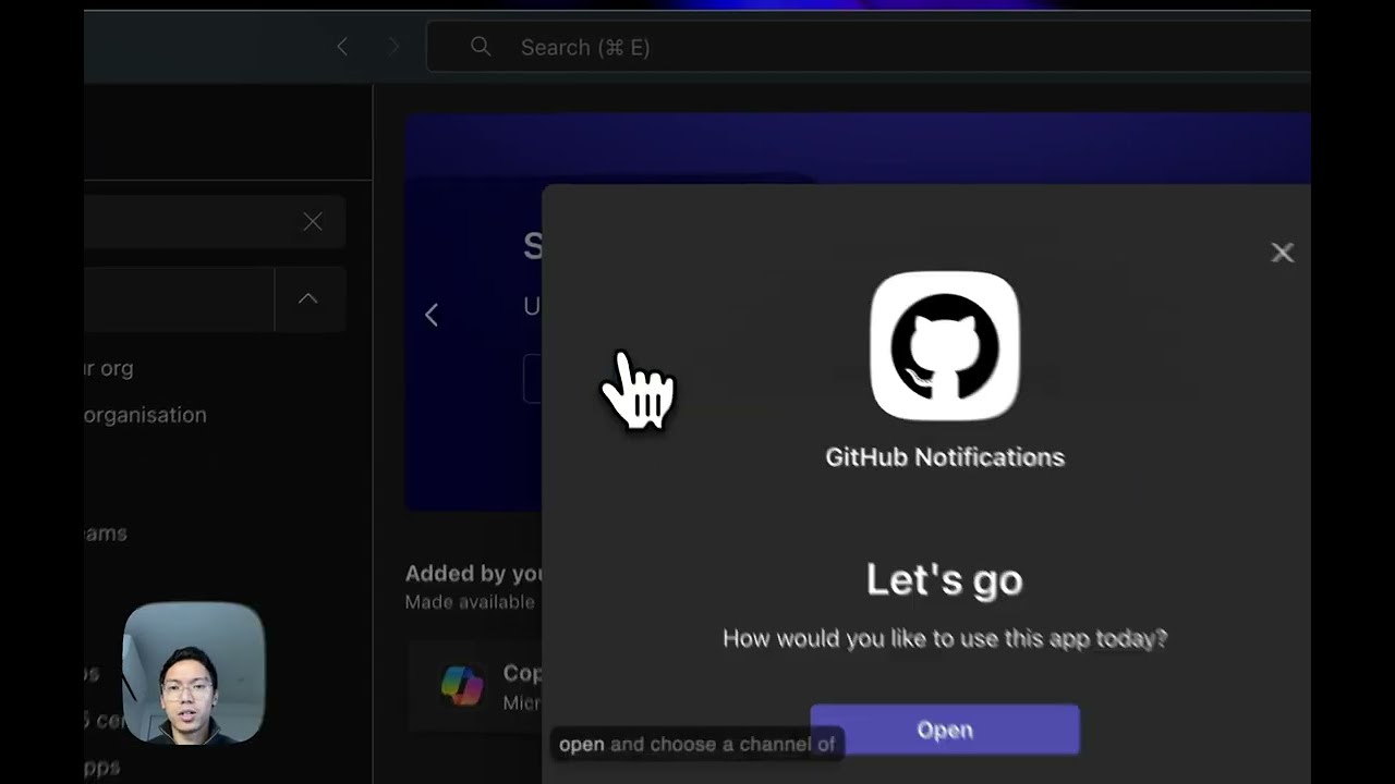How to setup Github Microsoft Teams integration (pull request notifications and reminders)