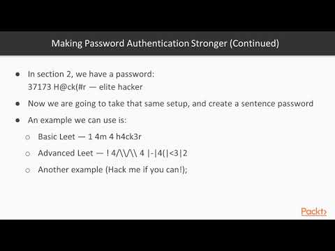 Learn Linux Server Security Password Strength|packtpub com - Mind Luster