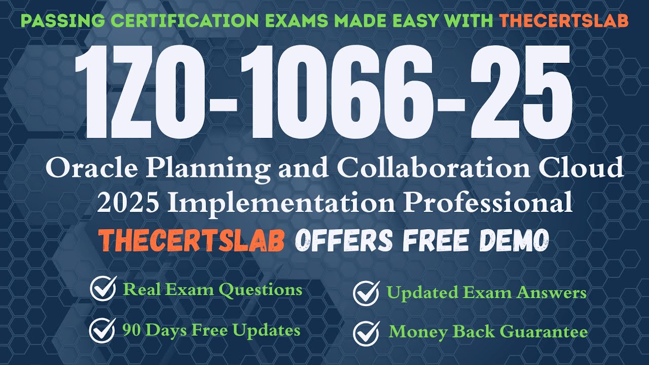 1Z0-1066-25 PDF Questions Oracle Planning and Collaboration Cloud Implementation Professional Exam