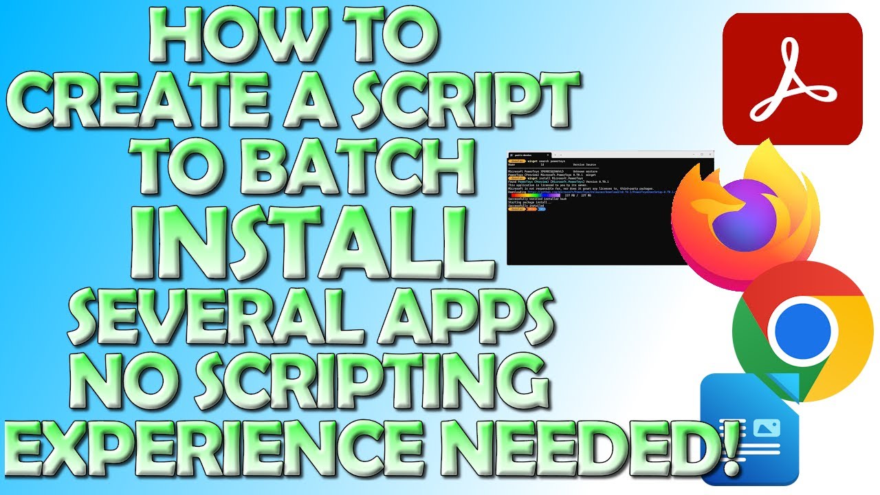 Batch Install Several Programs in Windows with a Script - No Scripting Knowledge Needed!