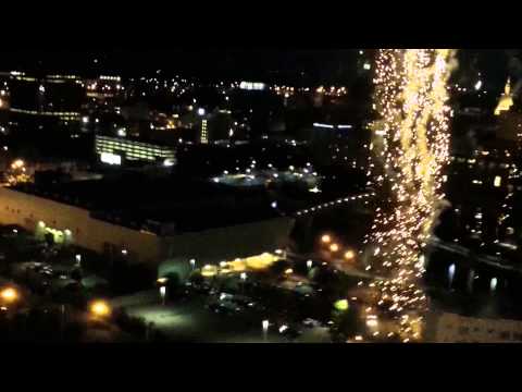Fireworks over Lansing - Drone View