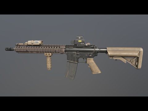 Assault rifle M4A1 в 3D от bobeer