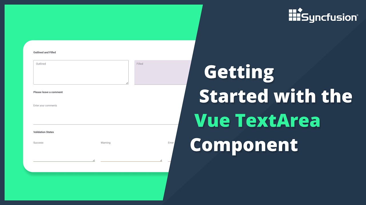 Getting Started with the Vue TextArea Component