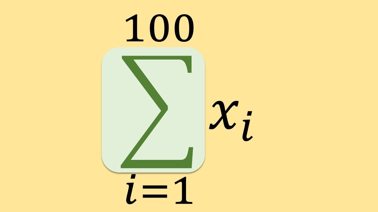 Understanding the Σ (Sigma) in Math Formulas in 6 Minutes