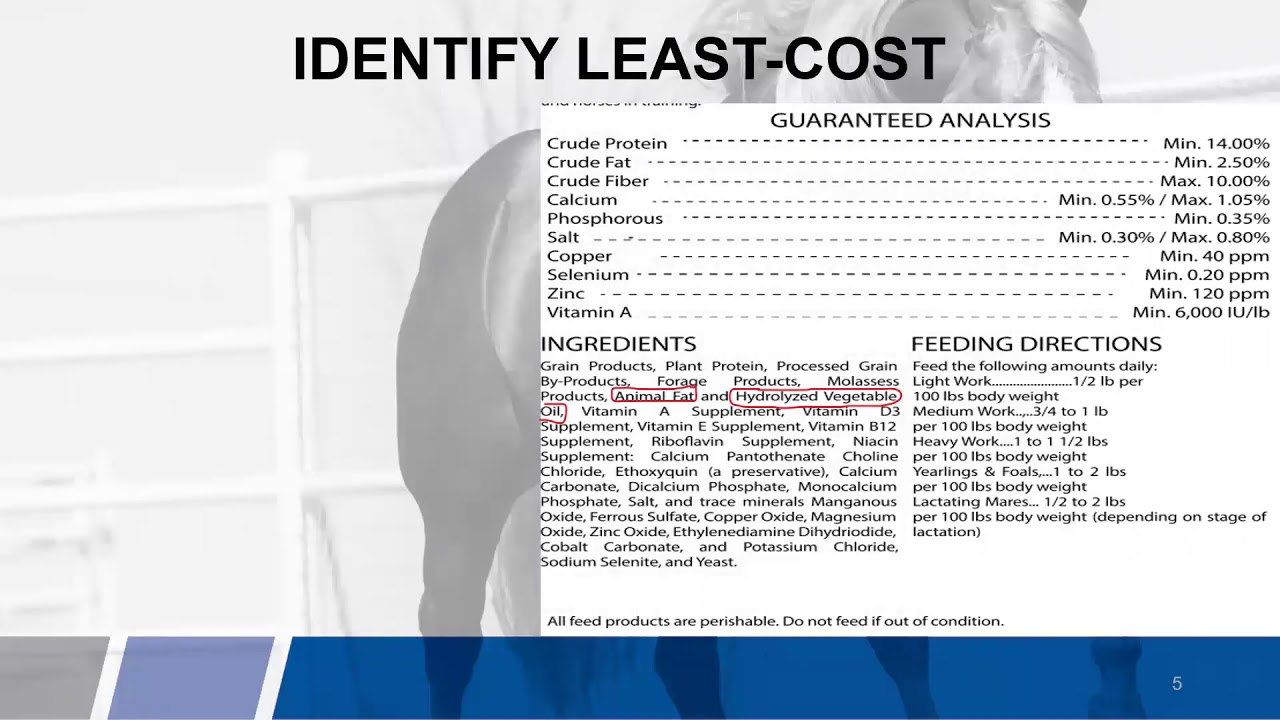Least Cost vs Locked Formulation