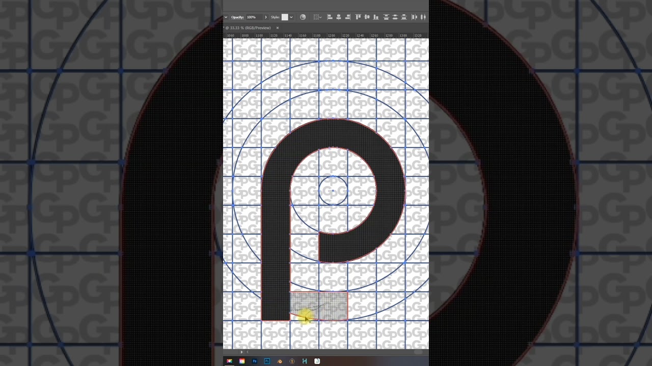 HOW  TO DESIGN P + L MONOGRAM LOGO IN ILLUSTRATOR. #shorts #Logo #Illustrator