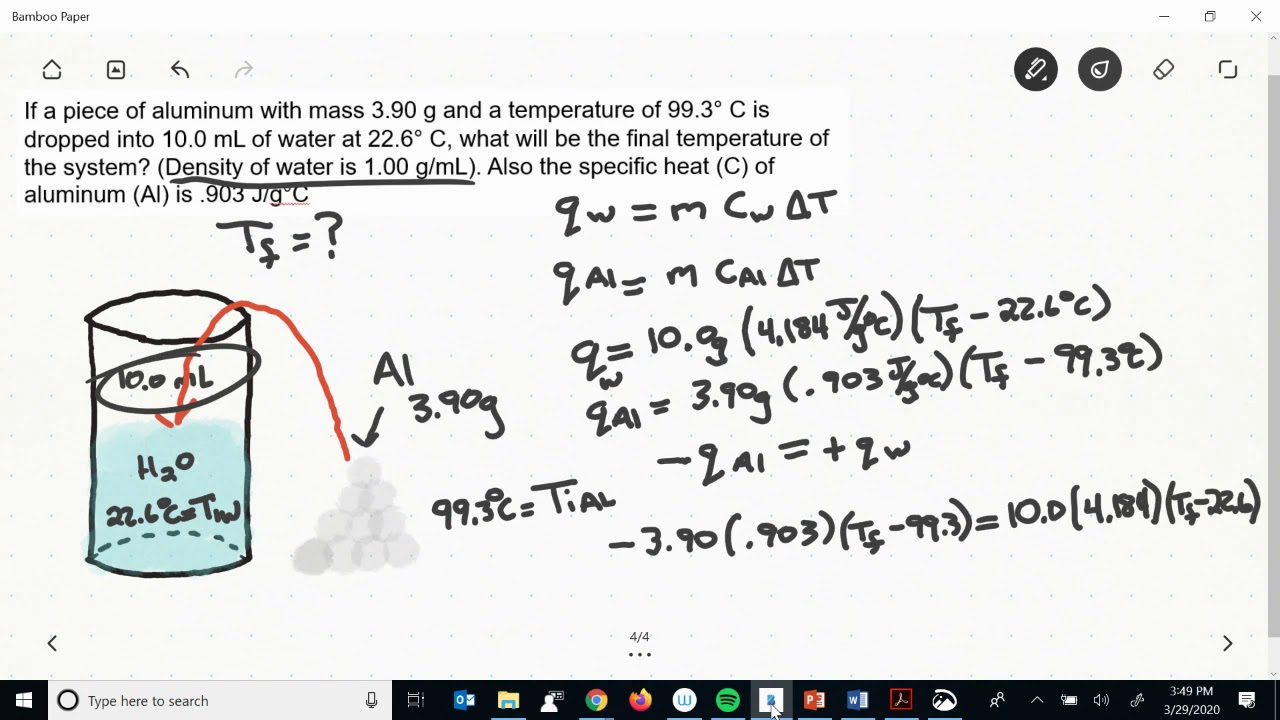 Specific Heat Calculation #2