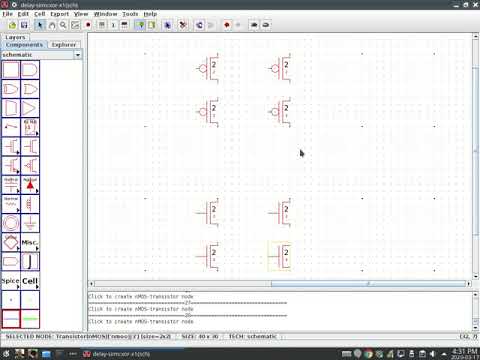 Electric and LTspice measuring logic gate delays - part 1
