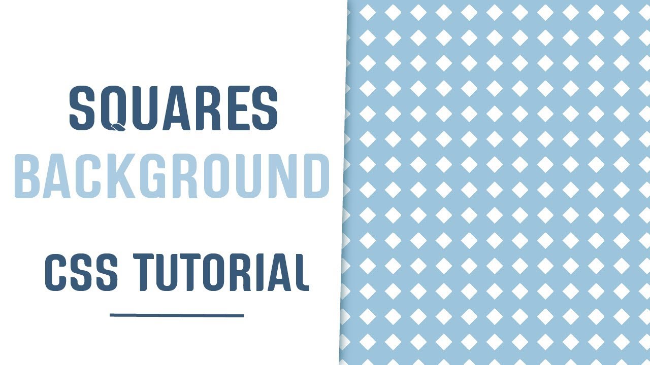 Diagonal Squares Background Pattern CSS | CSS Background Patterns | CSS Tutorials