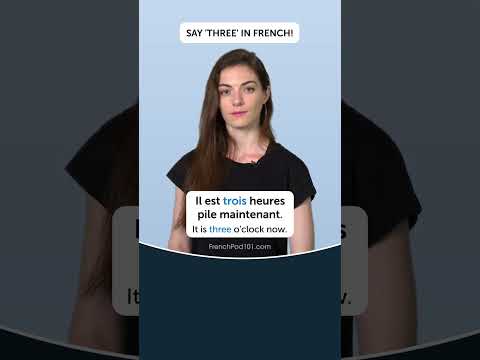 Three: in French 🇫🇷 #shorts #French