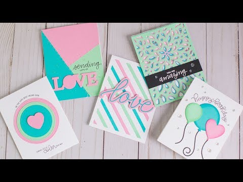 5 Ways to Use Color Cardstock on Cards + GIVEAWAY