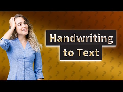 How to convert handwriting to text online?