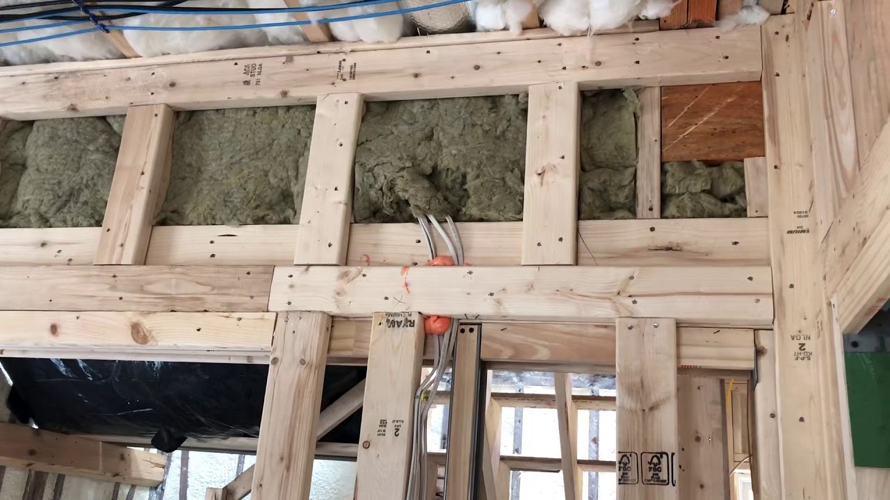 Fire blocking at master office drop ceiling and soffit