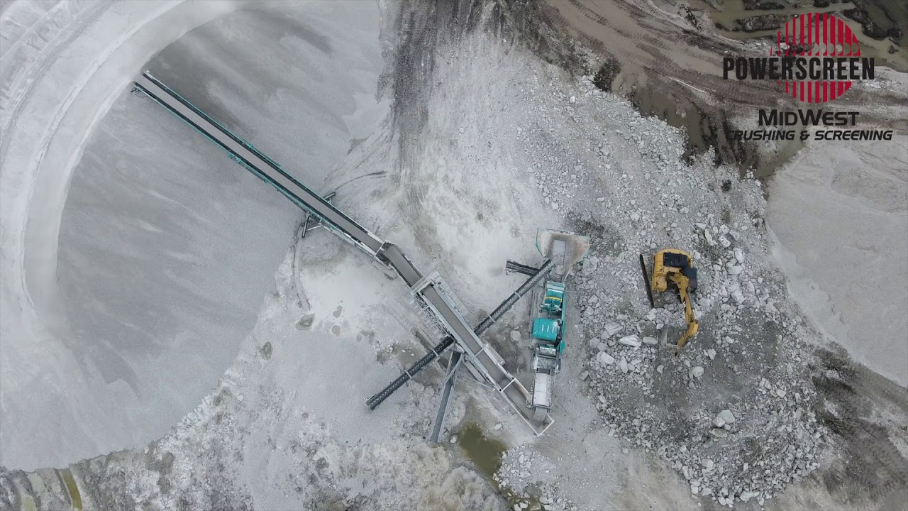 Side by Site Limestone Processing with Powerscreen