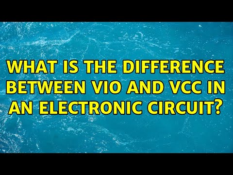 What is the difference between Vio and Vcc in an electronic circuit?