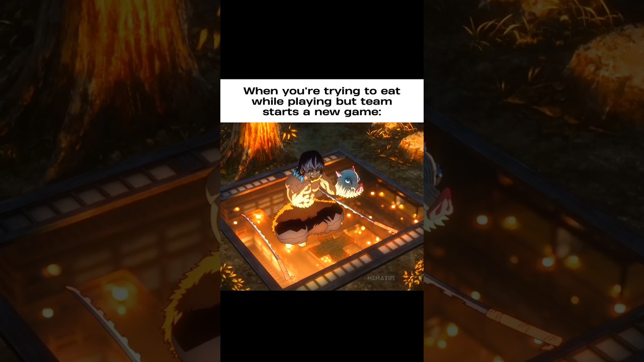 POV: When you're trying to eat but team starts a new game #anime #relatable #fypシ゚viral