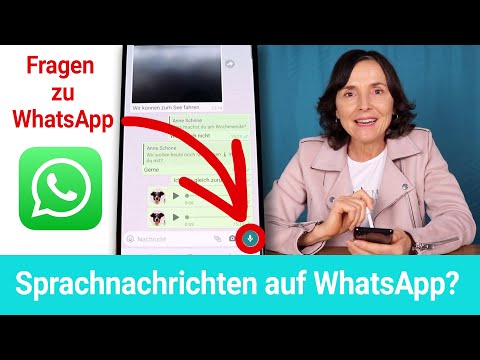 Eine Sprachnachricht mit WhatsApp versenden. Senior*innen Fragen 16.