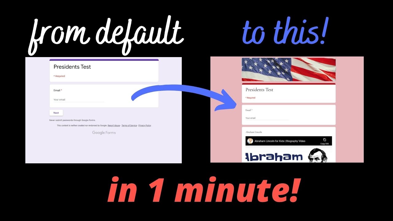 Easy Graphic Design for Your Google Form in 1 Minute!