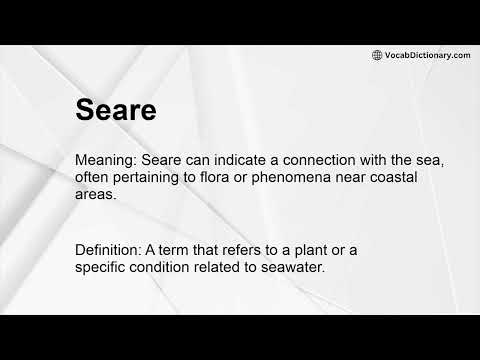 Seare Meaning