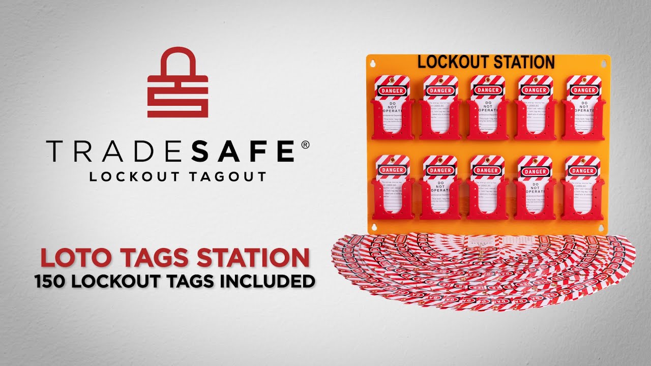 Safety Tags Station - 150 LOTO Tags Included | TRADESAFE