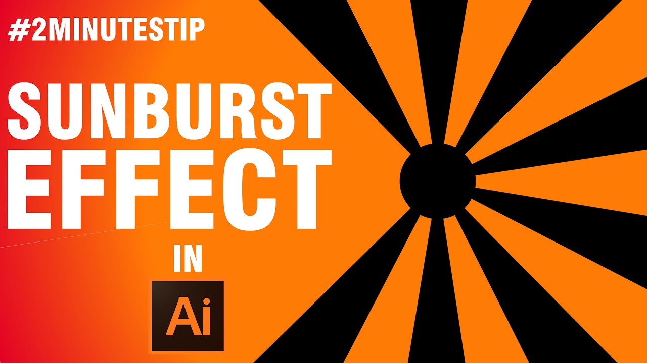 Mastering the Sunburst Effect in Illustrator | Graphic Design Tutorial | Illustrator
