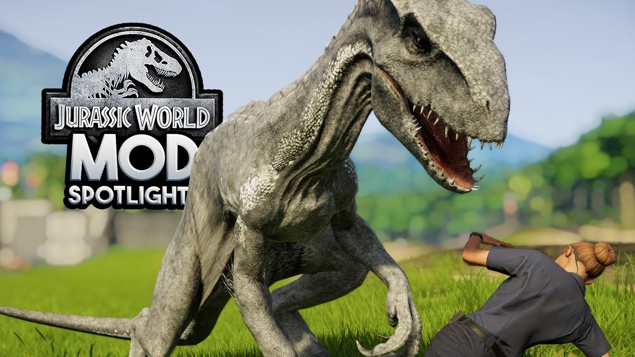 WHITE INDORAPTOR!! Concept Art Skin! | Jurassic World: Evolution Mod Spotlight
