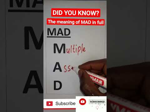 MAD: Did you know the meaning of MAD in full? Learn hidden meanings and some writing skills.