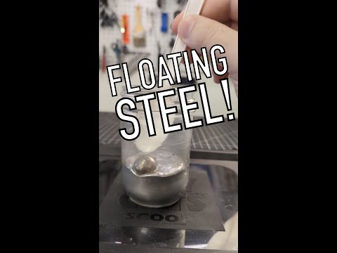 Steel FLOATS, in mercury at least