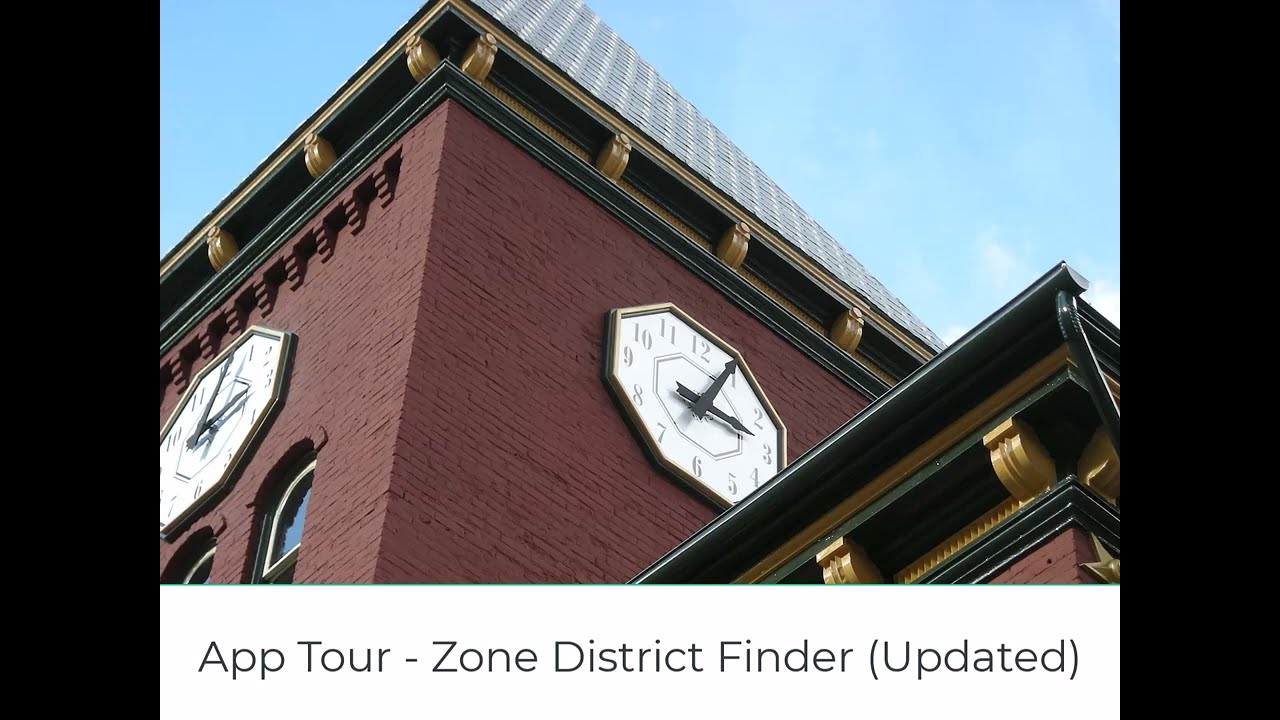 Mapping App Tour - Zone District Finder