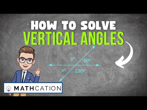Solving Vertical Angle Examples EASILY (What are Vertical Angles?)