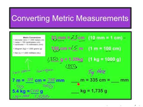 EM4 Lesson 6.3 Converting Metric Measurements